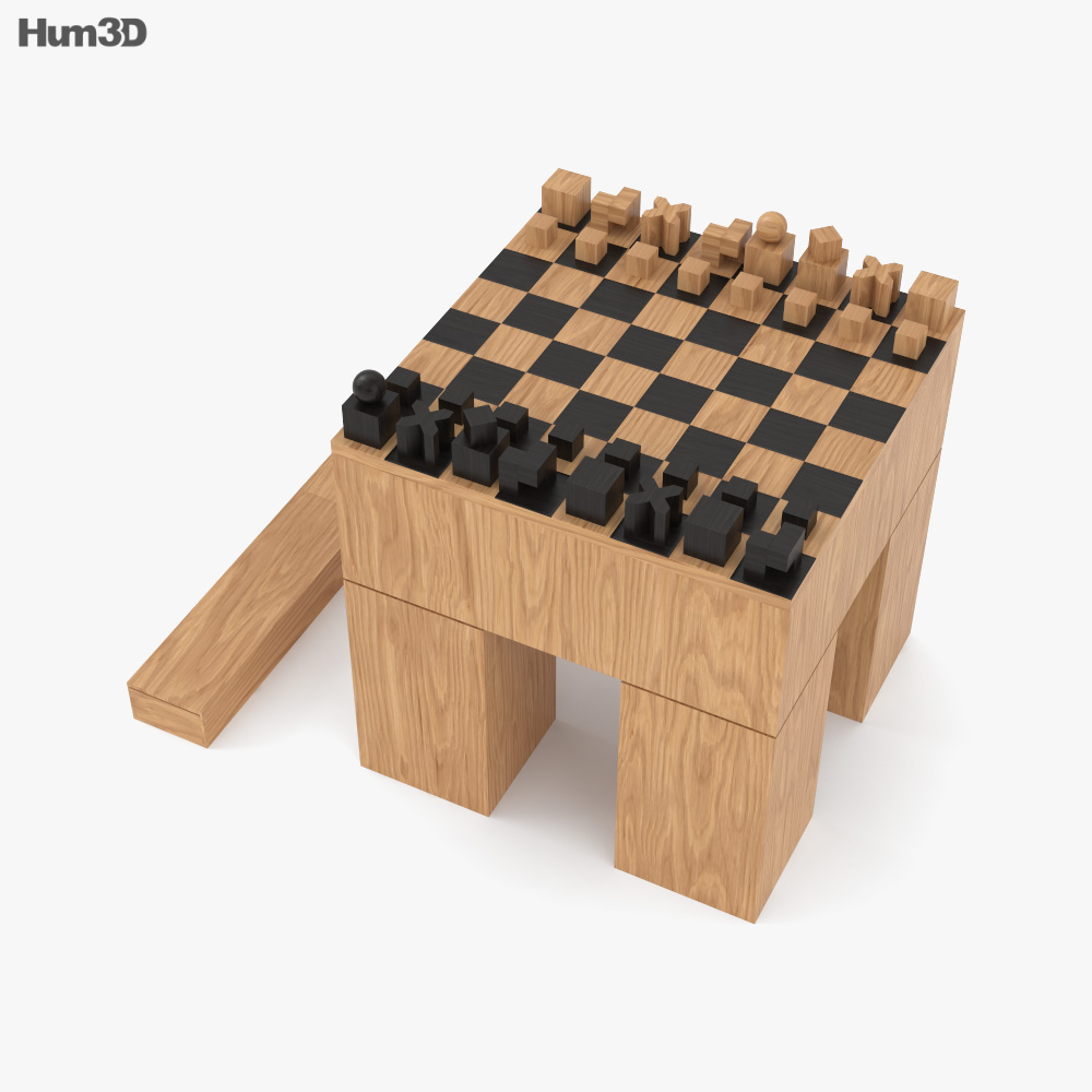 Josef Hartwig Bauhaus chess set 3D модель - Меблі на Hum3D Josef Hartwig Bauhaus chess set 3D модель - Меблі на Hum3D