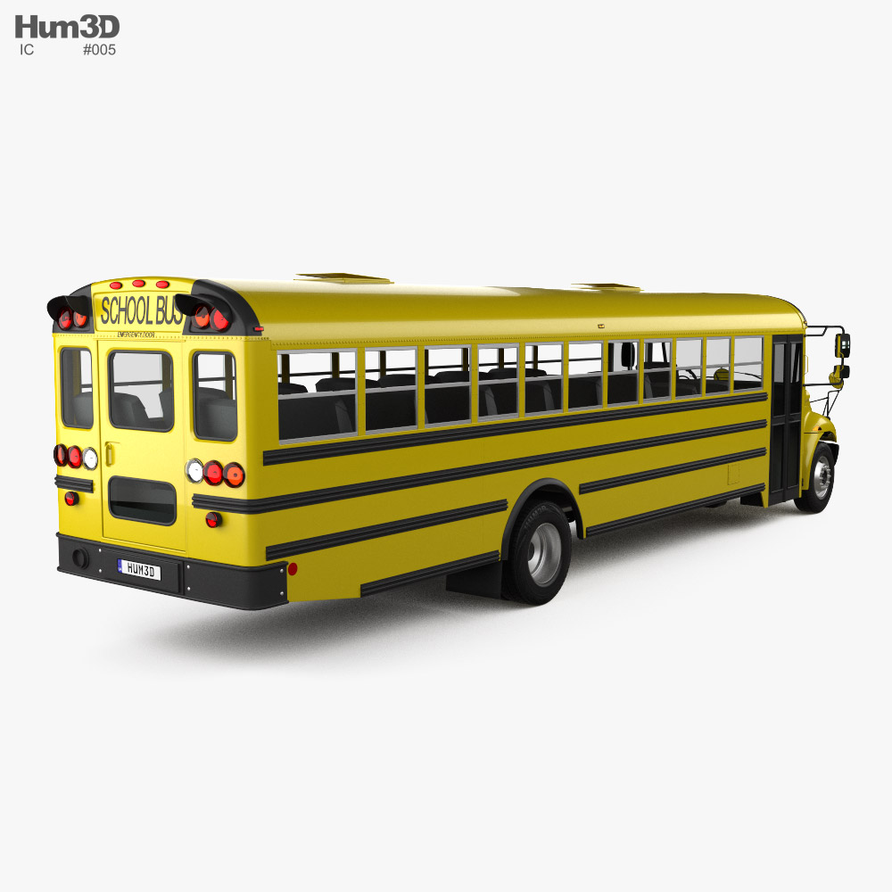 Ic Ce School Bus 2016 3d Model Vehicles On Hum3d